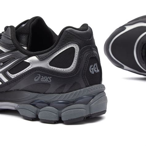 Asics Mens Gel Nyc Sneakers In Blackgraphite Grey Asics