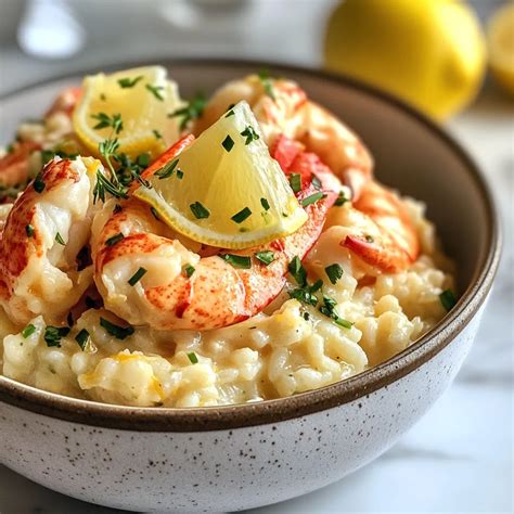 Lemon Butter Lobster Risotto