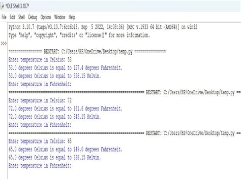 Temperature Converter Using Python SRAVANI88