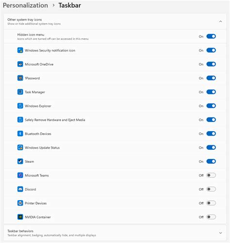 Open Feature Request Default And Persistent Tray Icon Visibility