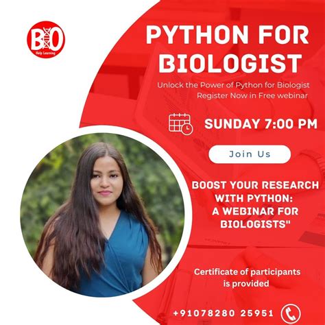Bio Help Learning On Linkedin Webinar Research Python Biology Biotechnology
