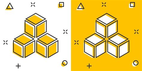 Premium Vector Vector Cartoon Blockchain Technology Icon In Comic Style Cryptography Cube