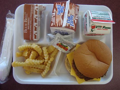 School Lunch Tuesday Hamburger Day