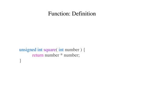 Function Declaration Ppt Download