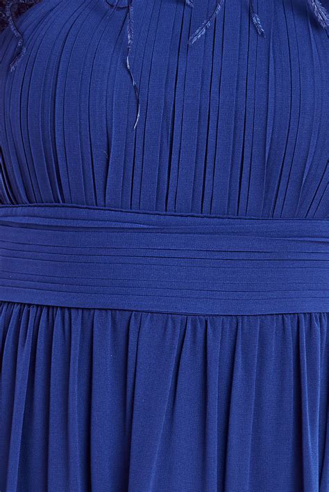 Bridesmaids Chiffon Maxi Dress Navy