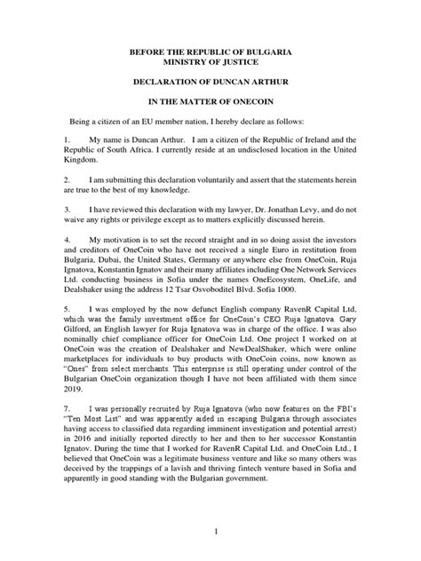 Da Declaration 2 19 Pdf Justice Crime And Violence