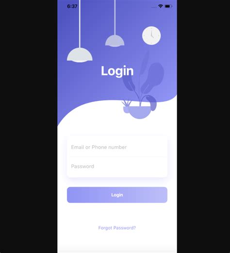 Animated Login Screen Page Designed With Flutter Dart Deepcrazyworld