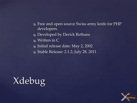 Ppt Debugging Php With Xdebug Powerpoint Presentation Free Download Id1578700