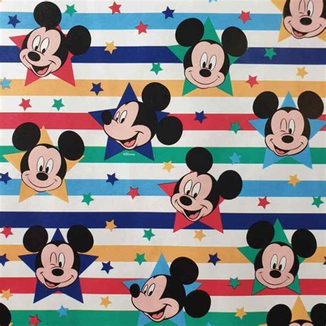 Mickey Mouse Wrapping Paper Roll 2m X 700mm Thomas Online