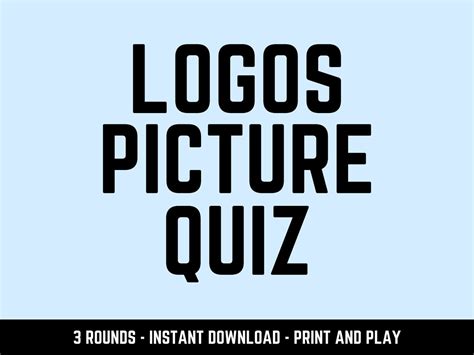 Printable Logos Picture Quiz With Answers Etsy