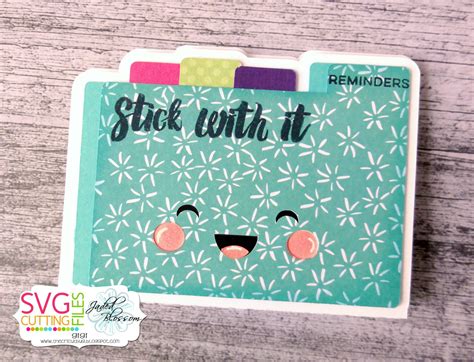 The Cricut Bug Sticky Note File Folder