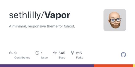 GitHub Sethlilly Vapor A Minimal Responsive Theme For Ghost