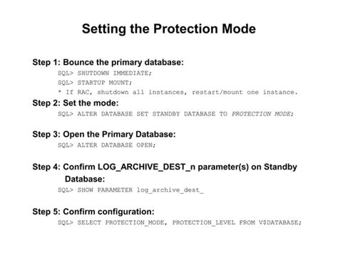Oracle Dataguard Overview Ppt Databases Computer Software And