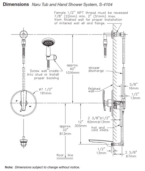 Standard Shower Head Mounting Height