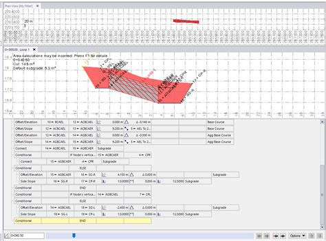 Corridor Template Conditional Instruction Trimble Business Center