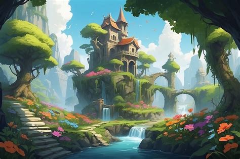 Premium Photo Purity Symbol Video Game Environment Concept Art