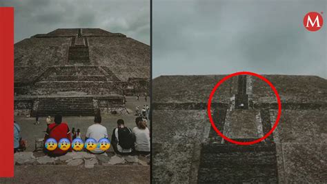 Captan Extraña Figura En La Pirámide Del Sol De Teotihuacán No