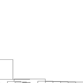 Dendrogram Resulting From The Cluster Analysis Using The Euclidean