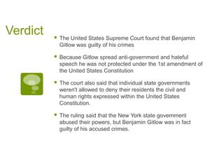 Gitlow V New York PPT