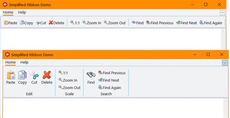 Toolbar Microsoft Style Ribbon Toolbar For Wpf Componentone