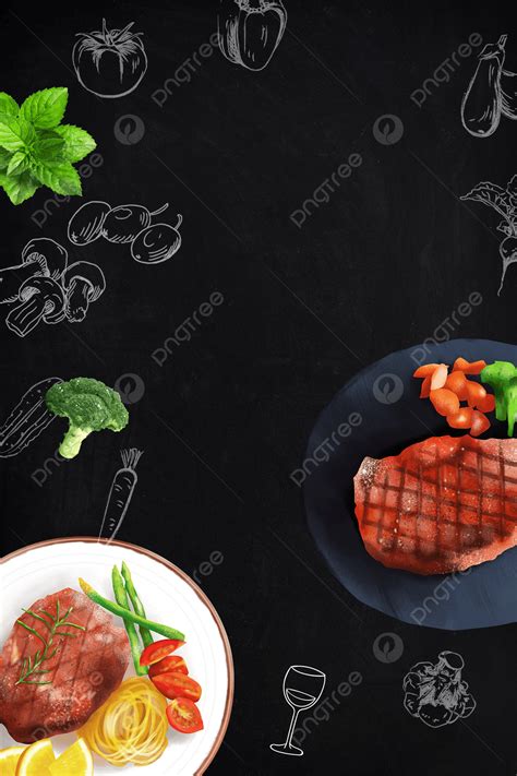 Delicious Steak Background Material Wallpaper Image For Free Download