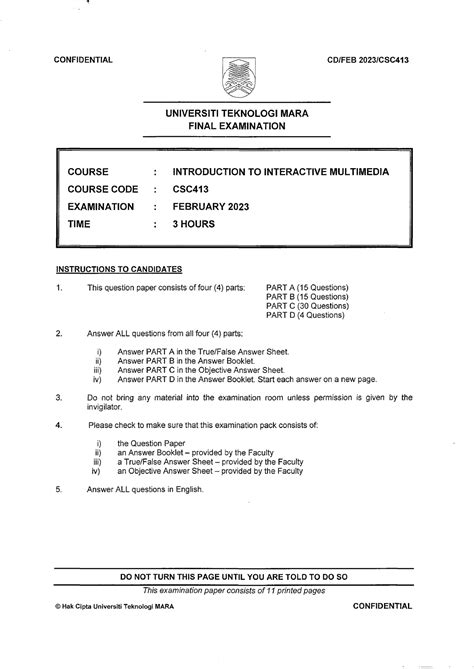 Faculty College Of Computing Informatics And Media 2023 Session 1