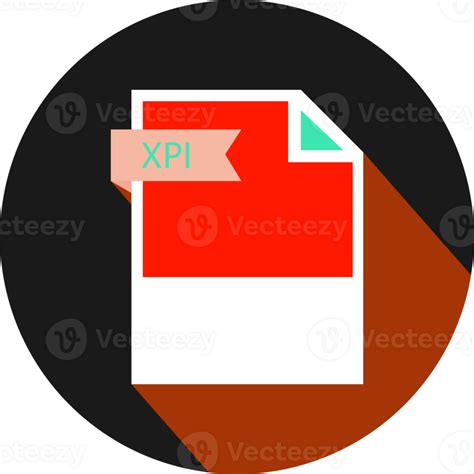 Xpi File Format Icon And Black Shadow Circular Shape 57325453 Png