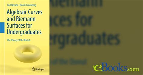 Algebraic Curves And Riemann Surfaces For Undergraduates