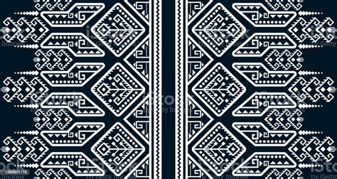 기하학적 수직 이음새가 없는 무늬 백색 추상적인 민족 디자인 원주민 Ep69 0명에 대한 스톡 벡터 아트 및 기타 이미지 0명 검은색 검정색 배경 Istock