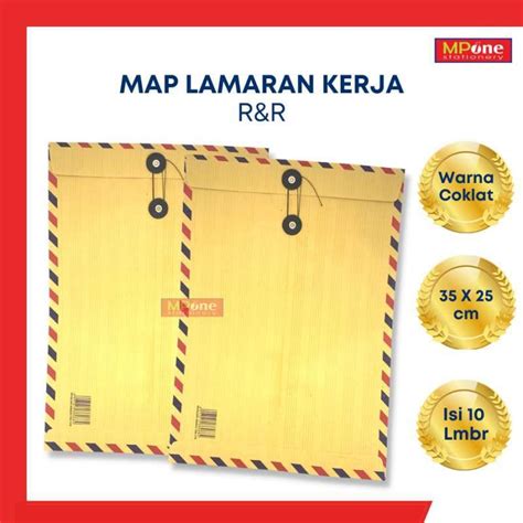 Jual Map Lamaran Kerja Map Coklat Tali Amplop Coklat Di Seller Mp