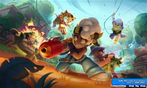 Sephy Ka Brawl Stars Loading Screen Illustration Rumble Jungle