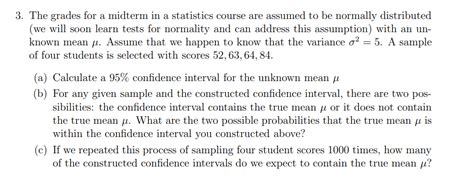 Solved The Grades For A Midterm In A Statistics Course Are Chegg