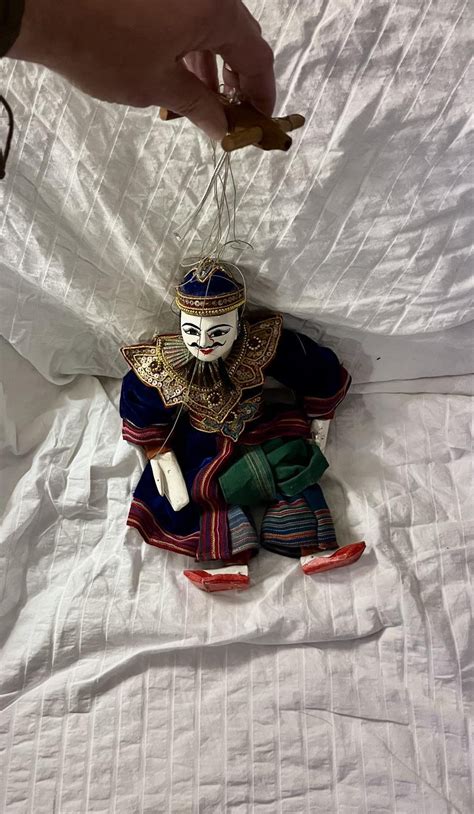 Vingtae Burmese String Marionette Rare Mid Century Ornate Etsy