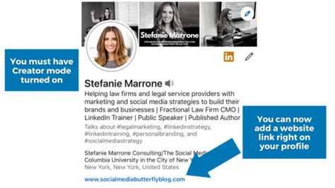 New LinkedIn Feature How To Add A Link To Your Profile The Social Media Butterfly