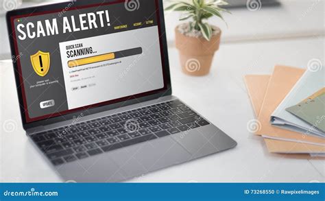 Technology Scam Alert Warning Security Concept Stock Photo Image Of Online Place