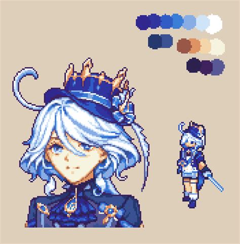 Smiling Lime Furina Genshin Impact Fire Emblem Genshin Impact