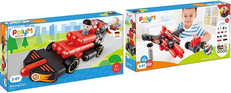 Hape სარბოლო მანქანის სათამაშო კუბი 31 ნაწილი Veli Store