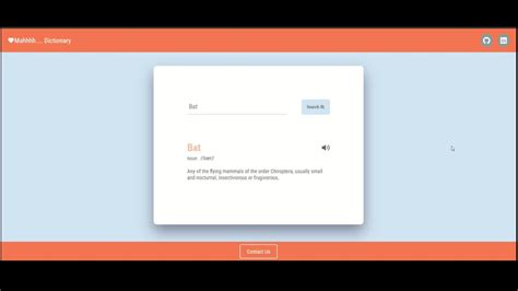 Yogesh Jha On Linkedin Dictionary Practicing Javascript Html Css Project