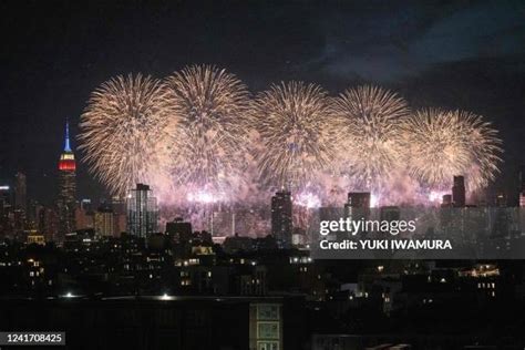 Fireworks And New York Skyline Photos And Premium High Res Pictures