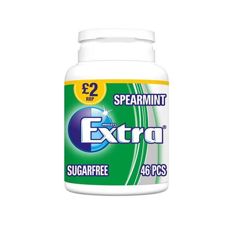 Extra Spearmint Sugar Free Chewing Gum Bottle 46s Shundorjo