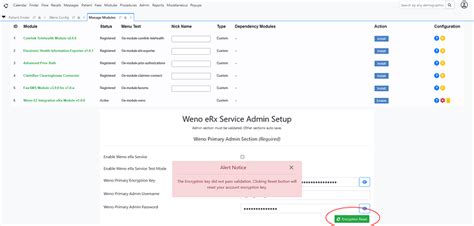 New Weno Module Install And Setup Openemr Development Openemr Community
