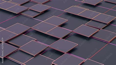 Abstract 3d Rendering Of Geometric Shapes Modern Looped Animation Background With Seamless