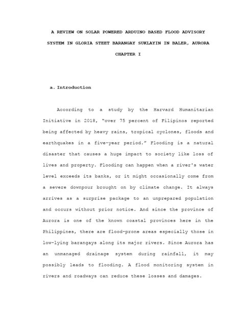 Flood Sensor Using Arduino Pdf