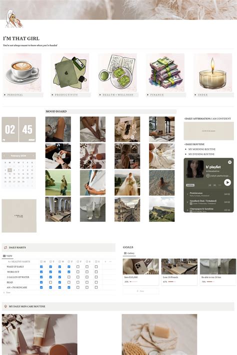 Notion Life Planner Template 2024 All In One Notion Dashboard That Girl