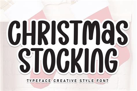 Christmas Stocking Font Scratchonescreative Fontspace