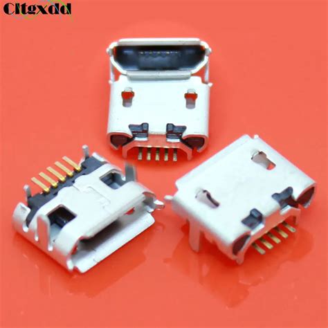 Aanbieding Cltgxdd 10Pcs 5 Pin Smt Usb Connector Micro Type B Female Placement Smd Dip Socket