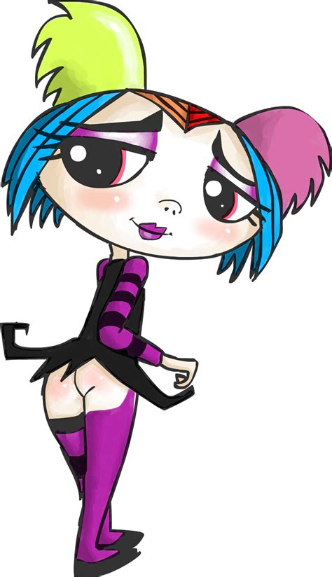 Rule 34 Bottomless Creepie Creecher Gkg Growing Up Creepie Multicolored Hair No Panties Red