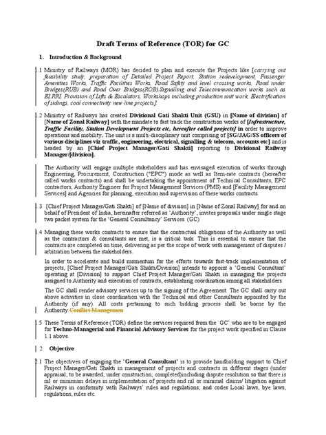 final draft terms of reference new download free pdf project