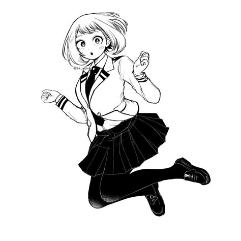Uraraka Ochako Boku No Hero Academia Drawn By Bk N Wh Danbooru