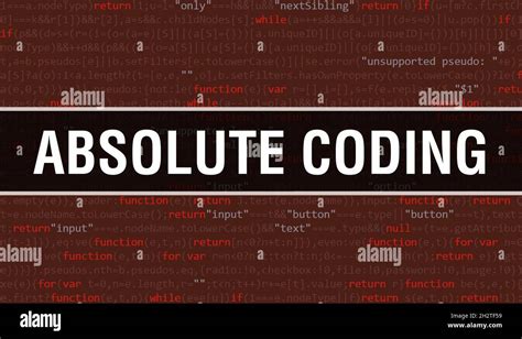 Absolute Coding With Abstract Technology Binary Code Background Digital Binary Data And Secure